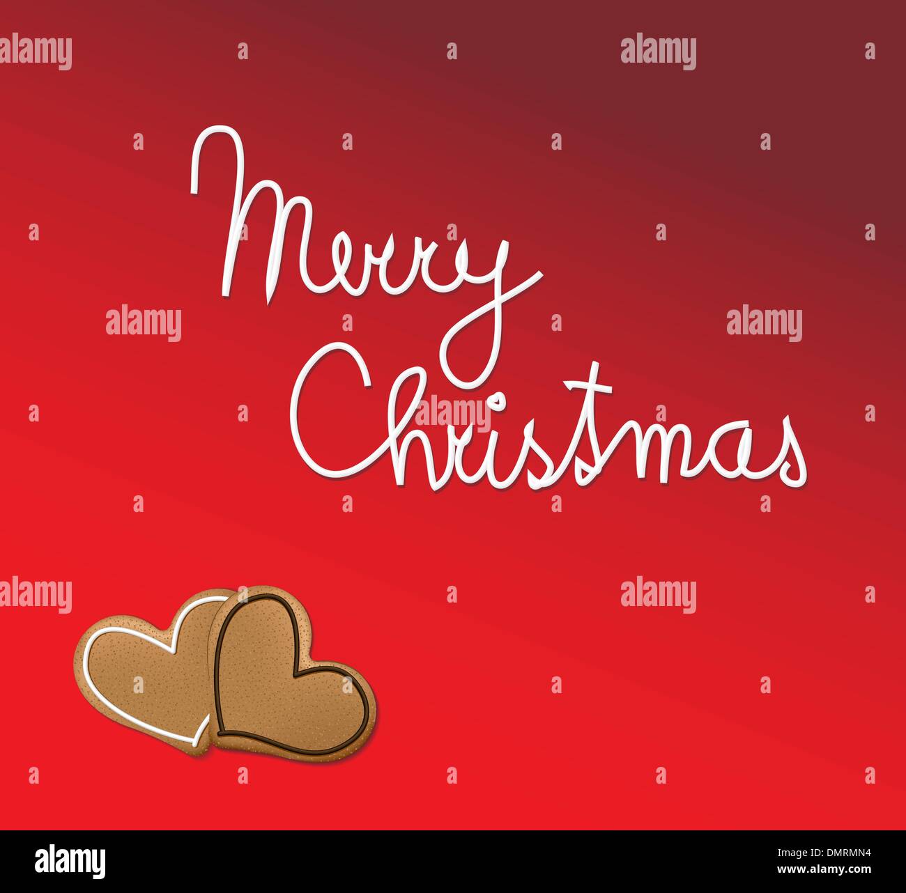 Chocolate christmas heart shape Stock Vector Images - Alamy