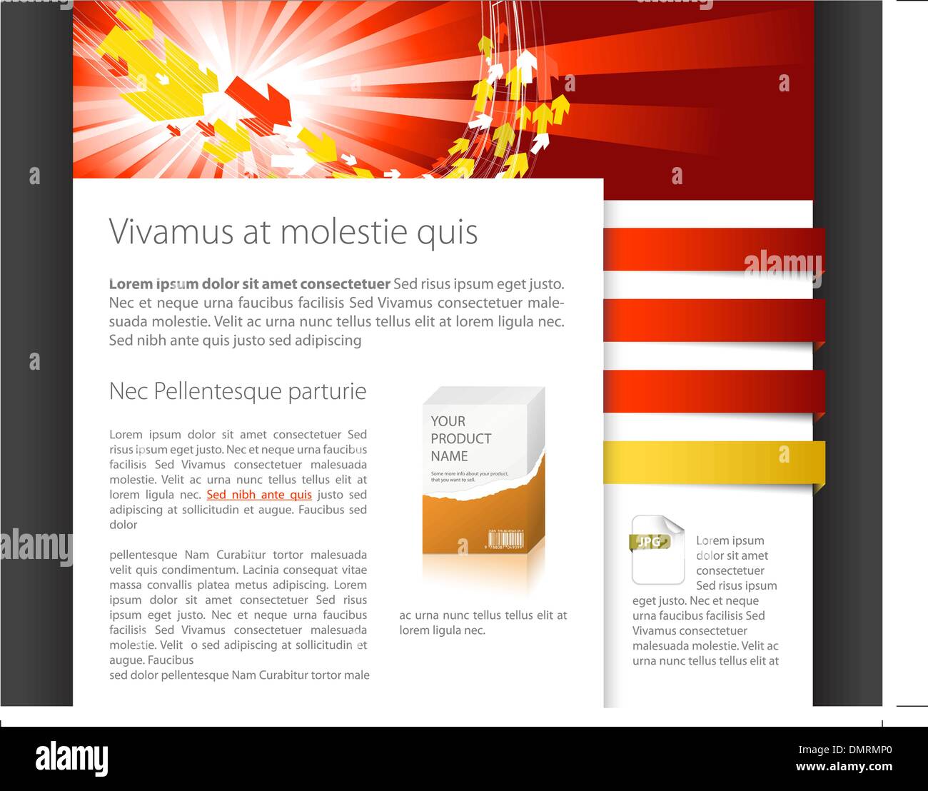 Dynamic website template Stock Vector Image & Art - Alamy