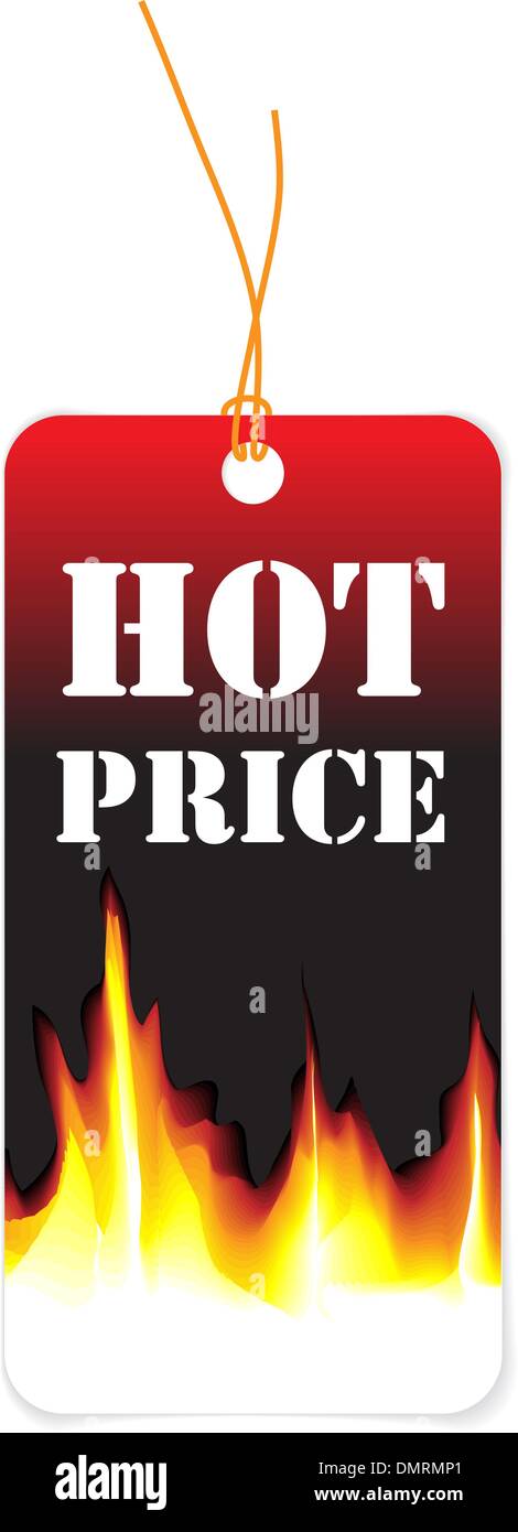 Paper tag for hot price Stock Vector Image & Art - Alamy