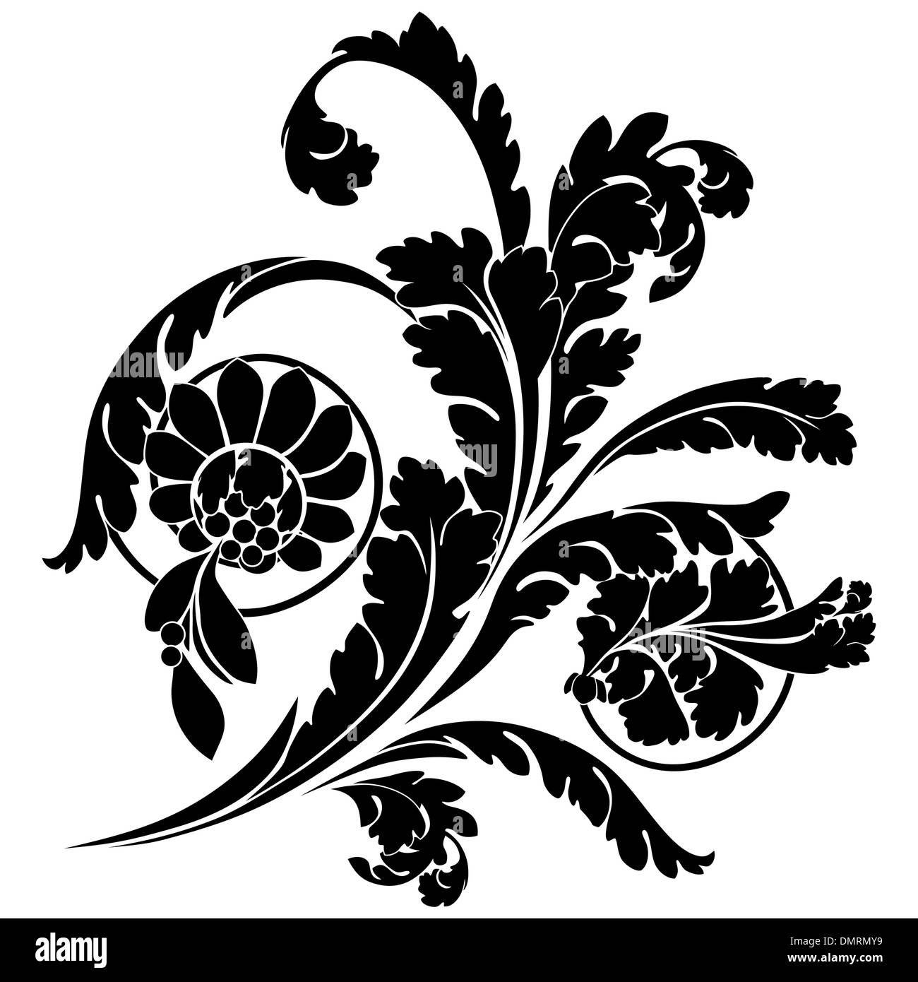 Filigree swirls hi-res stock photography and images - Alamy