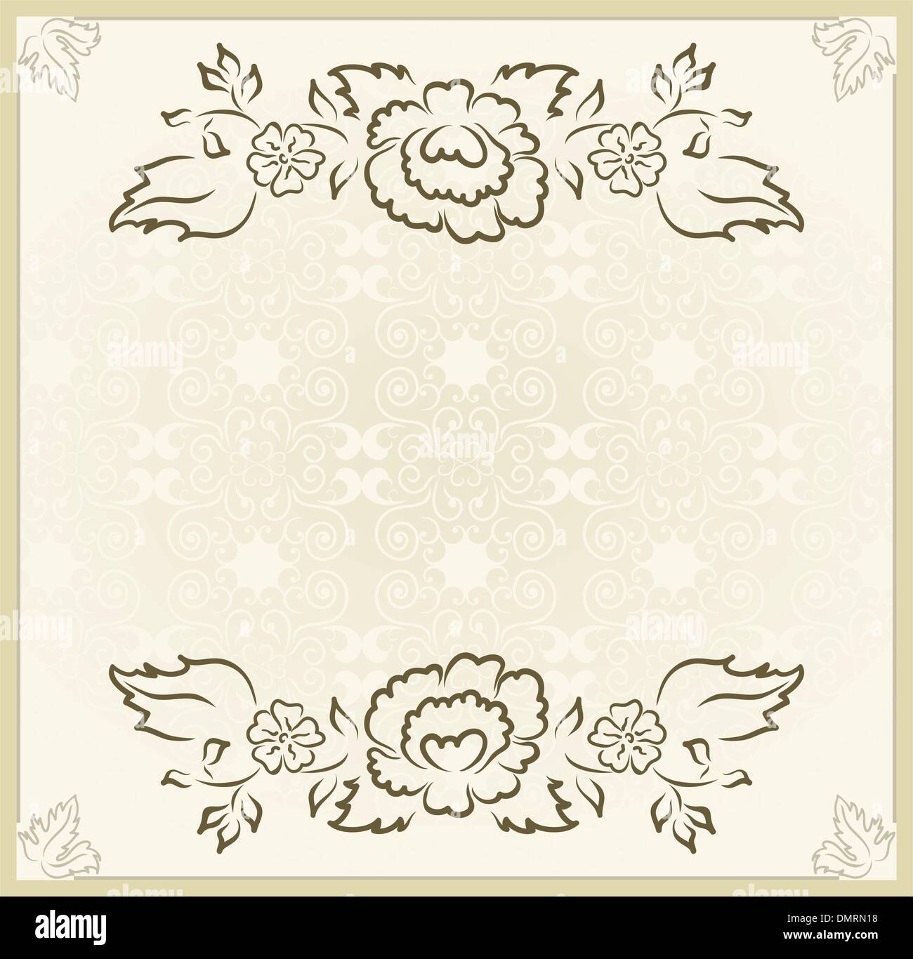 vintage design for wedding card Stock Vector Image & Art - Alamy