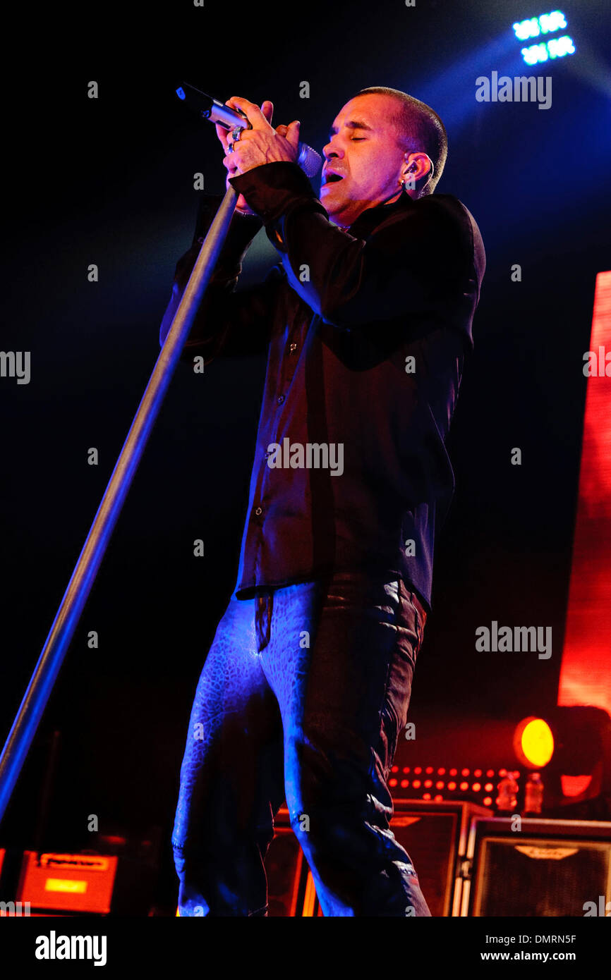 Creed frontman and lead vocalist Scott Stapp during the bands show in ...