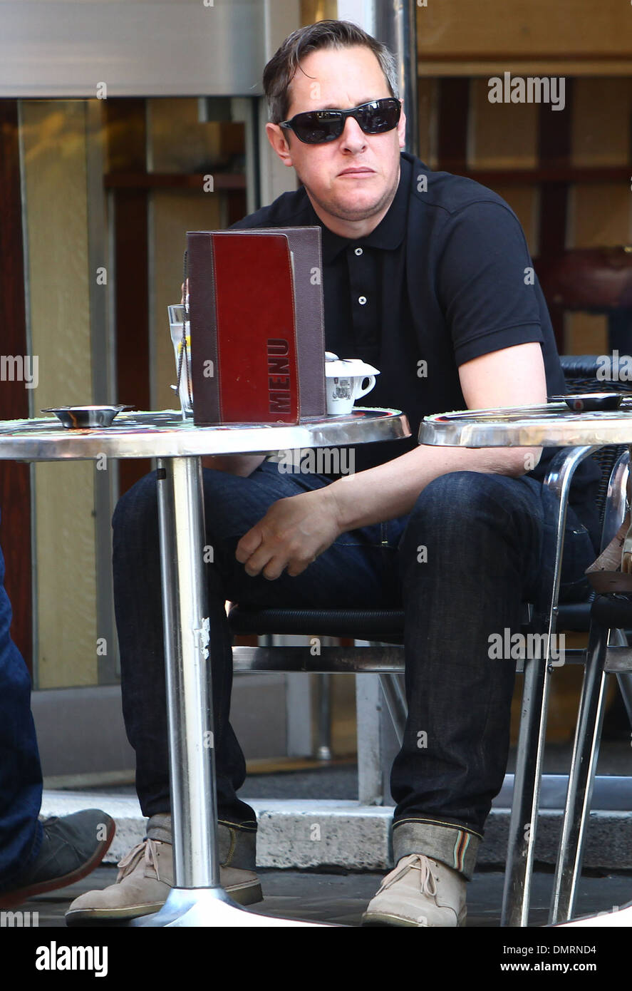 Tony Hurst who plays Paul Kershaw in TV soap Coronation St sitting ...