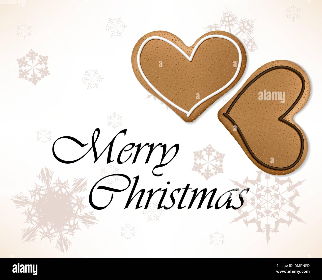 Gingerbread cookie on ornate Stock Vector Images - Alamy