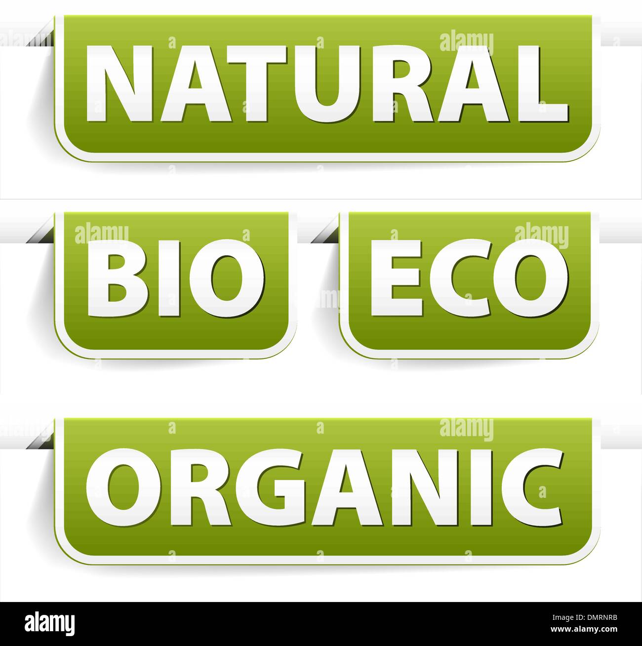 Organic food, clean background Stock Vector Images - Alamy