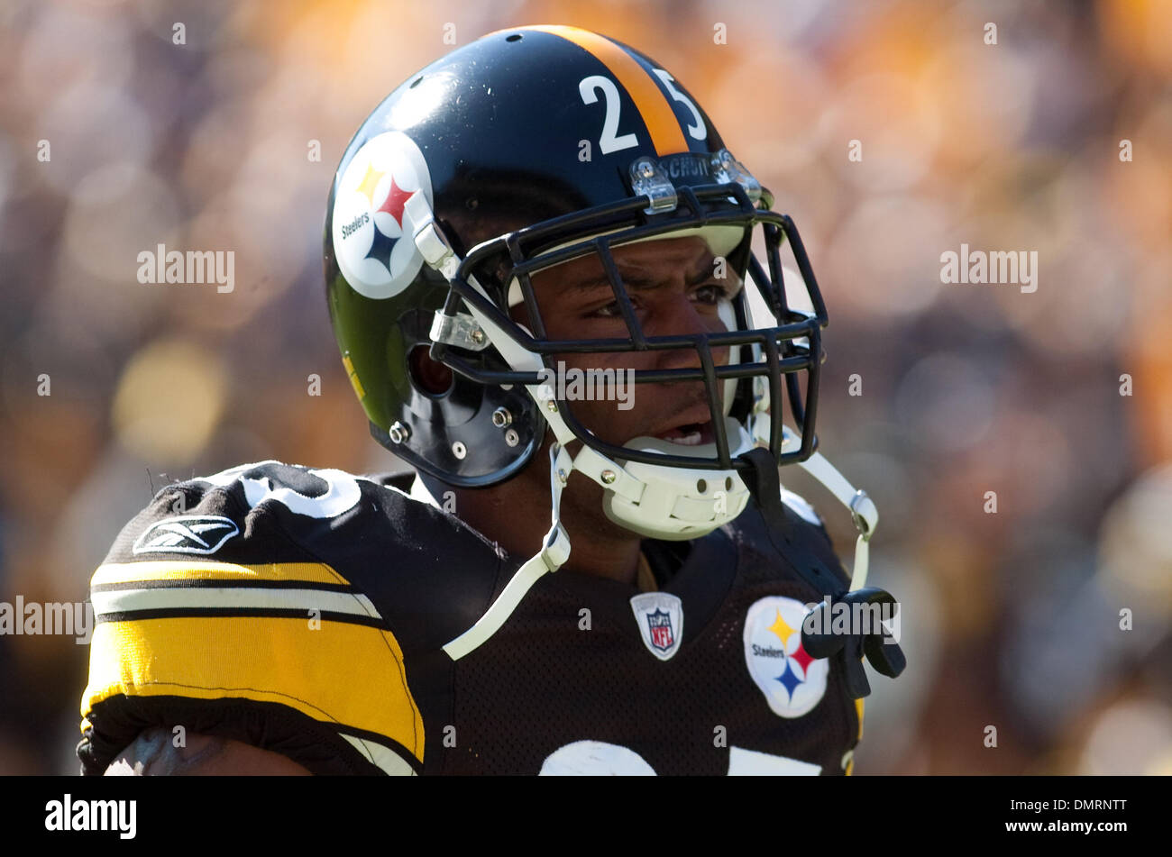 Pittsburgh Steelers defensive back Ryan Clark (25) warms up prior to a ...