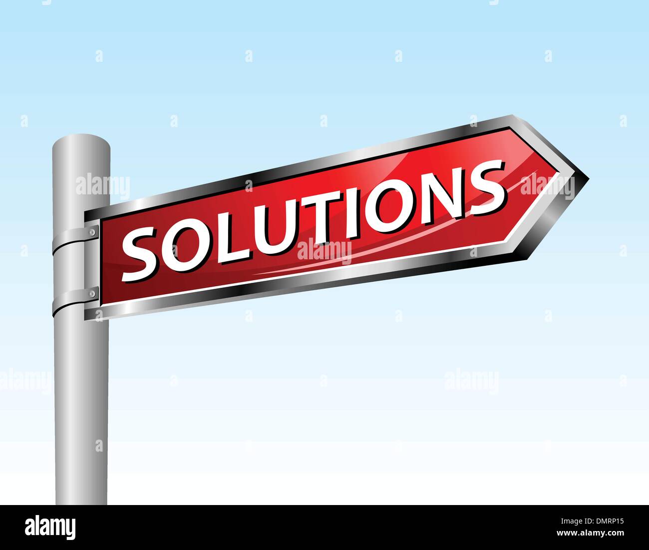 Arrow road sign solutions Stock Vector Image & Art - Alamy