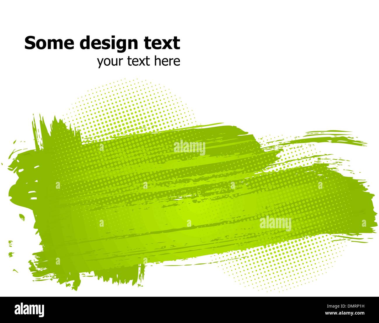 Green abstract paint splashes illustration. Vector Stock Vector Image ...