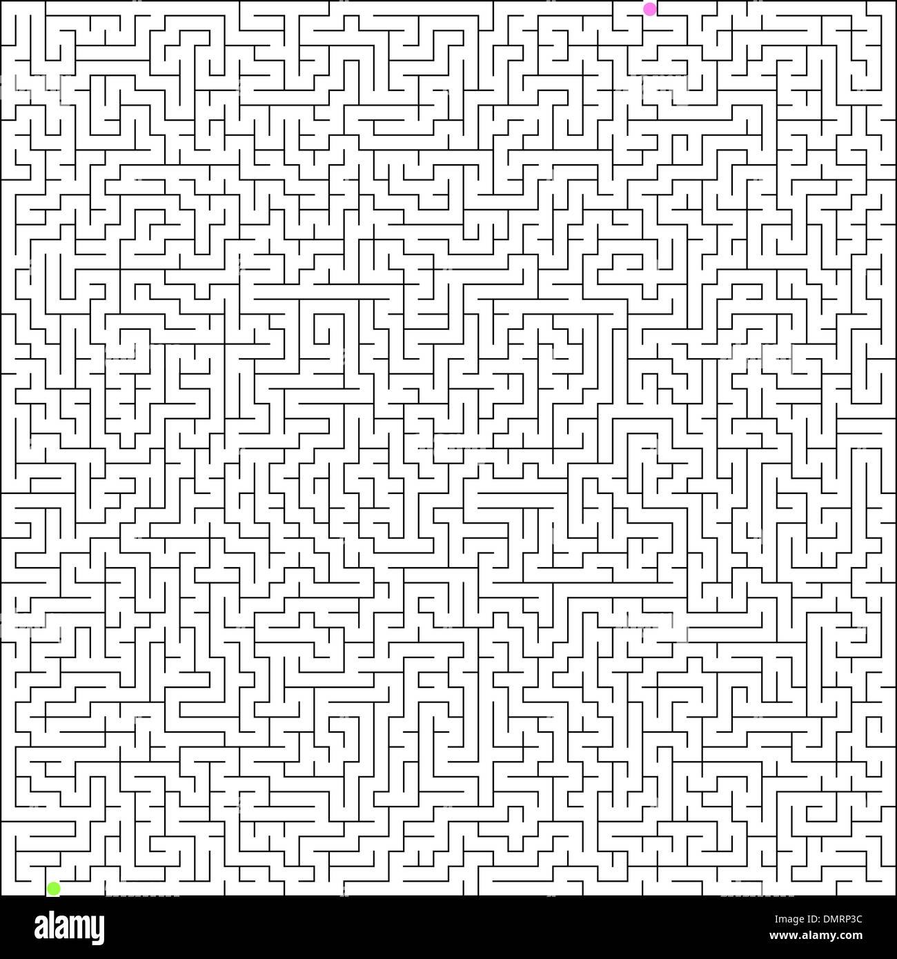 Vector illustration of perfect maze. EPS 8 Stock Vector Image & Art - Alamy