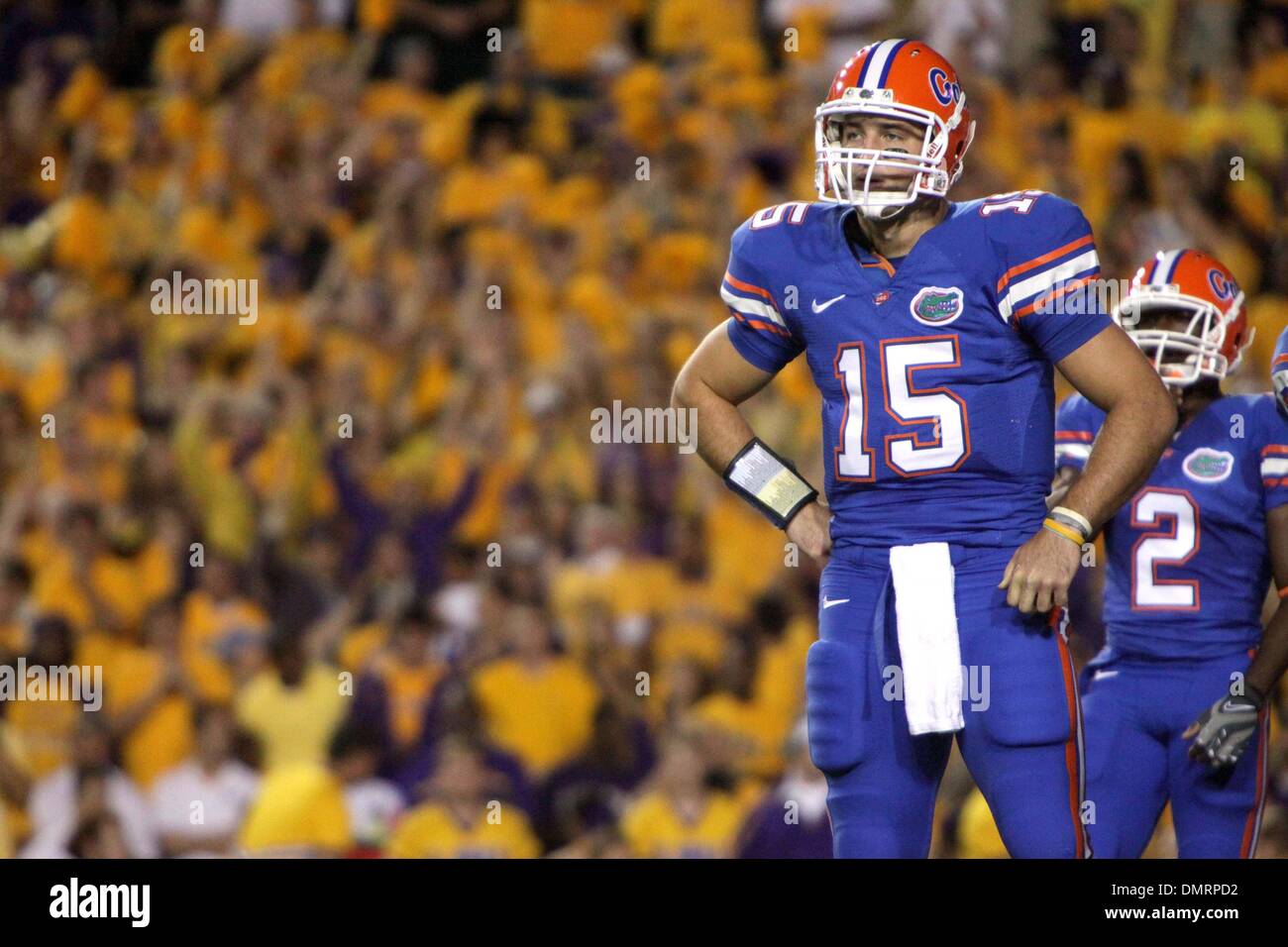 Florida quarterback Tim Tebow (15) during Saturday nights contest ...
