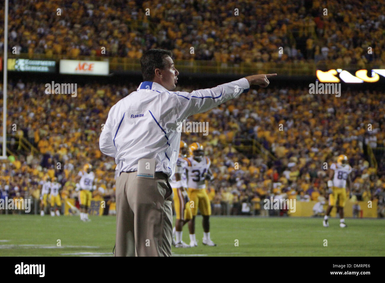 Florida head coach Urban Meyer during the game between the Florida ...