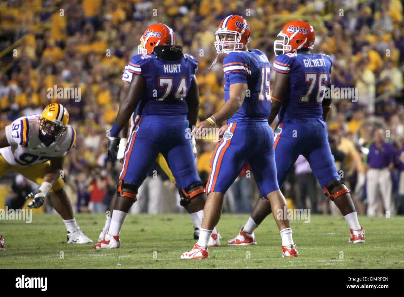 Florida quarterback Tim Tebow (15) during the game between the Florida ...