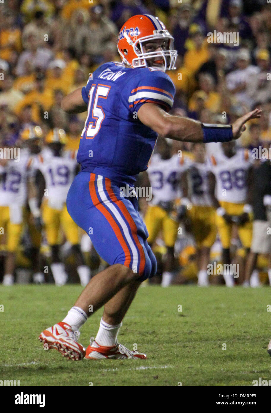 Florida quarterback Tim Tebow (15) during the game between the Florida ...
