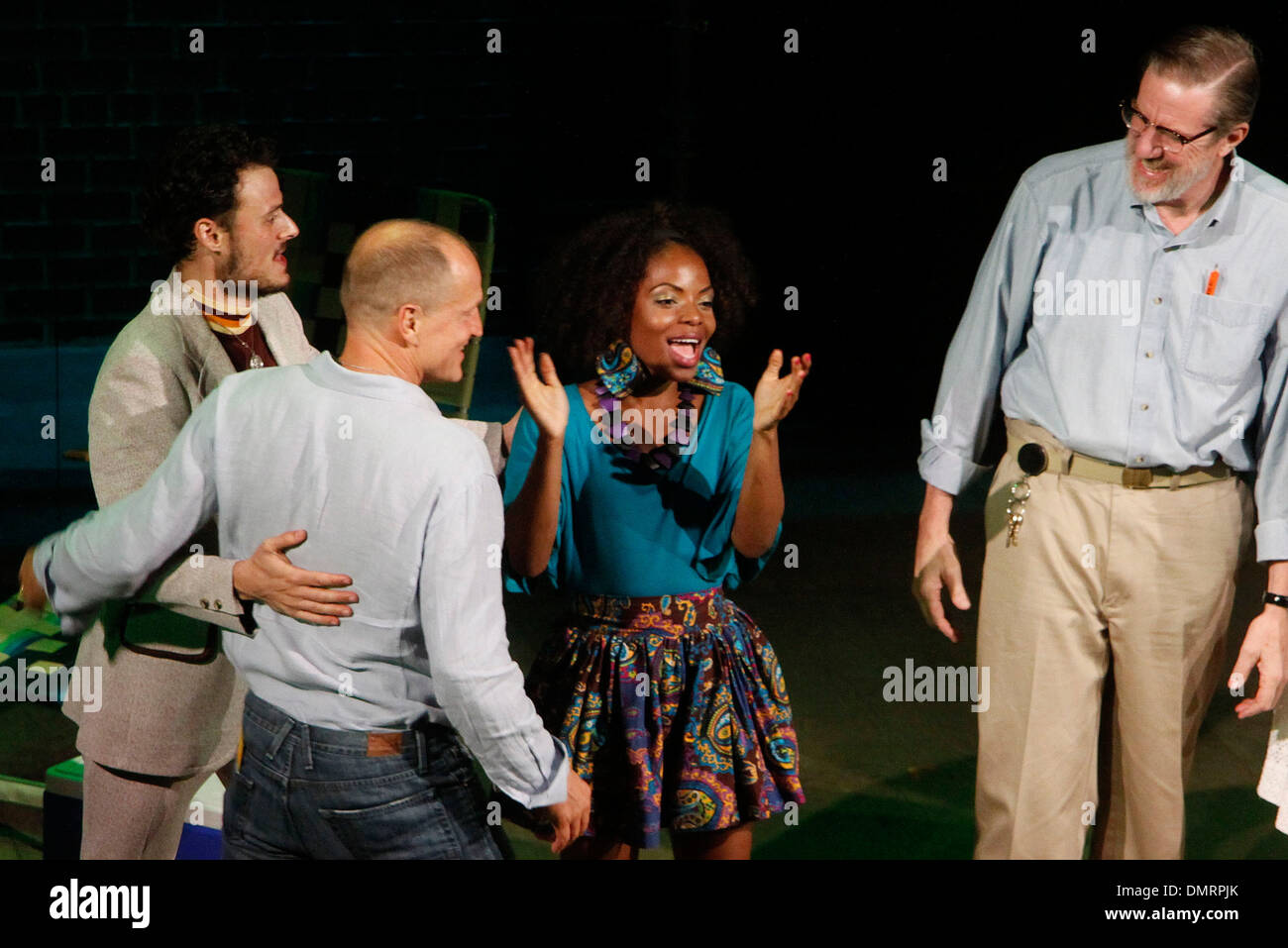 Lee Osorio Woody Harrelson Shamika Cotton and Nick Myman Opening night ...