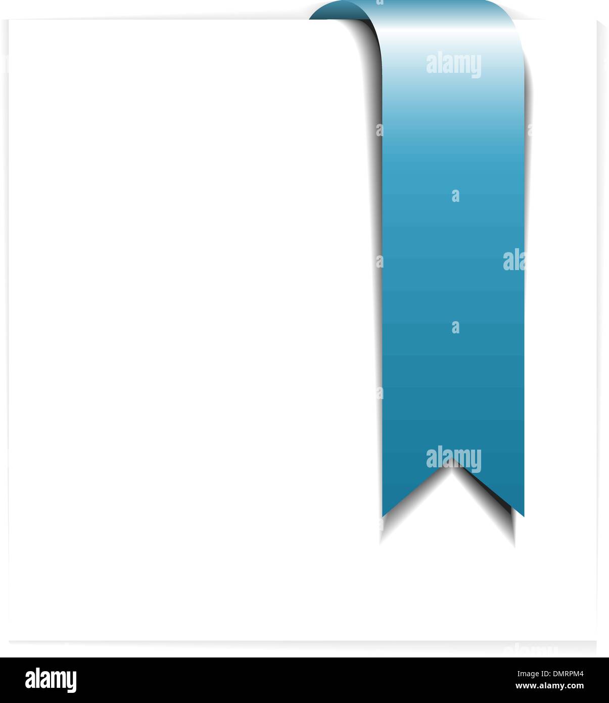 Fresh blue ribbon - bookmark Stock Vector Image & Art - Alamy