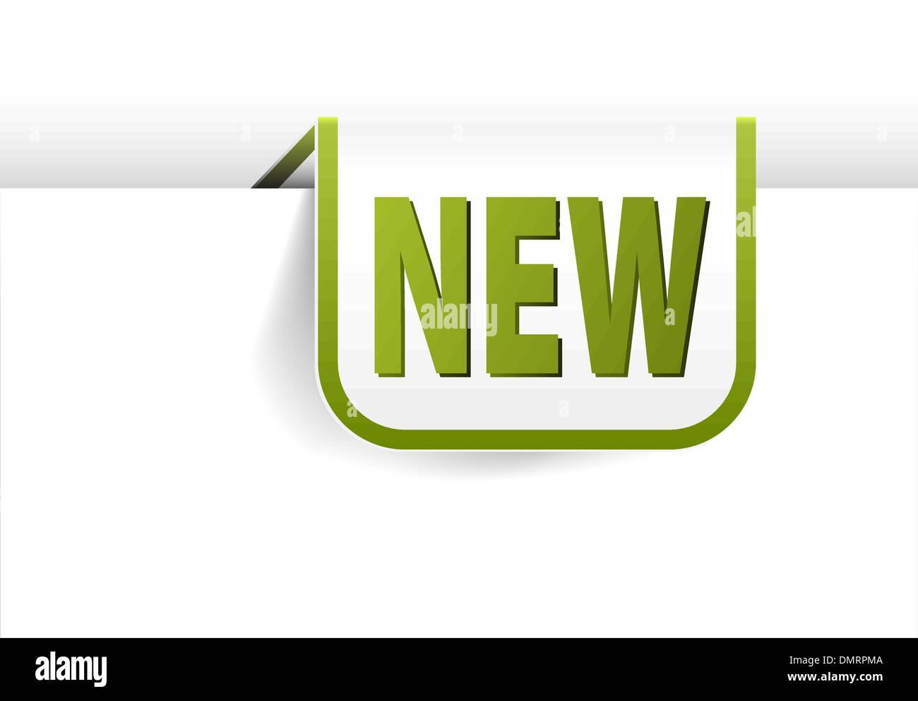 white and green rounded rectangle bookmark Stock Vector Image & Art - Alamy