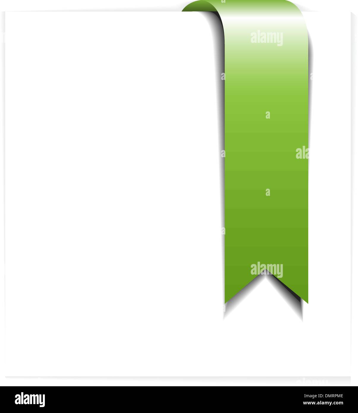 Fresh green ribbon - bookmark Stock Vector Image & Art - Alamy