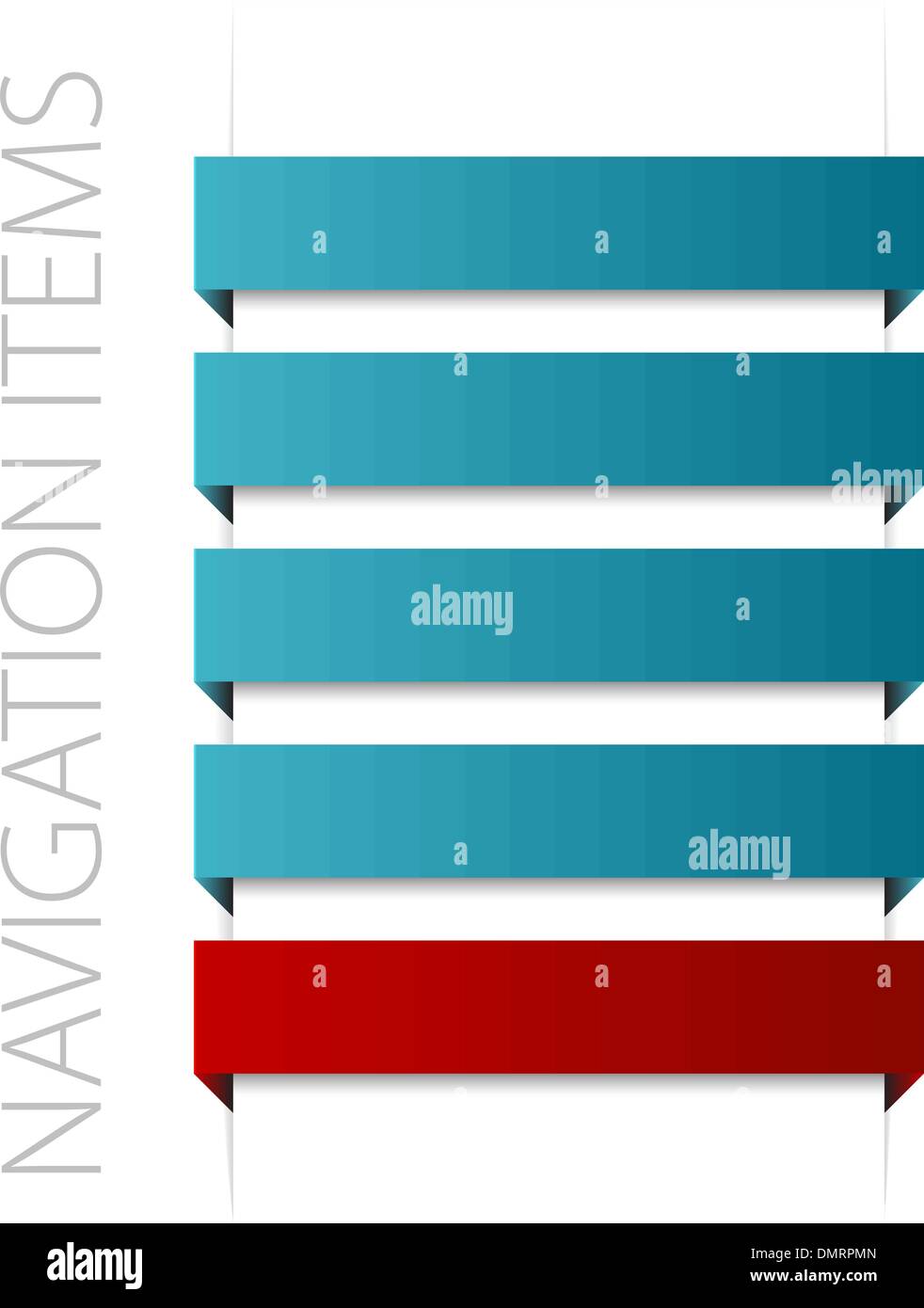 modern blue navigation items Stock Vector Image & Art - Alamy