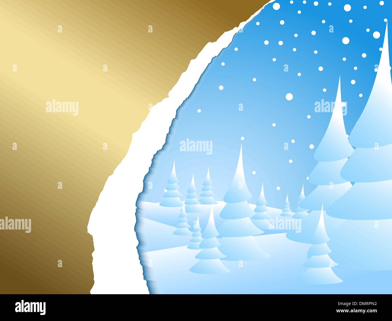 snowy winter landscape Stock Vector Image & Art - Alamy