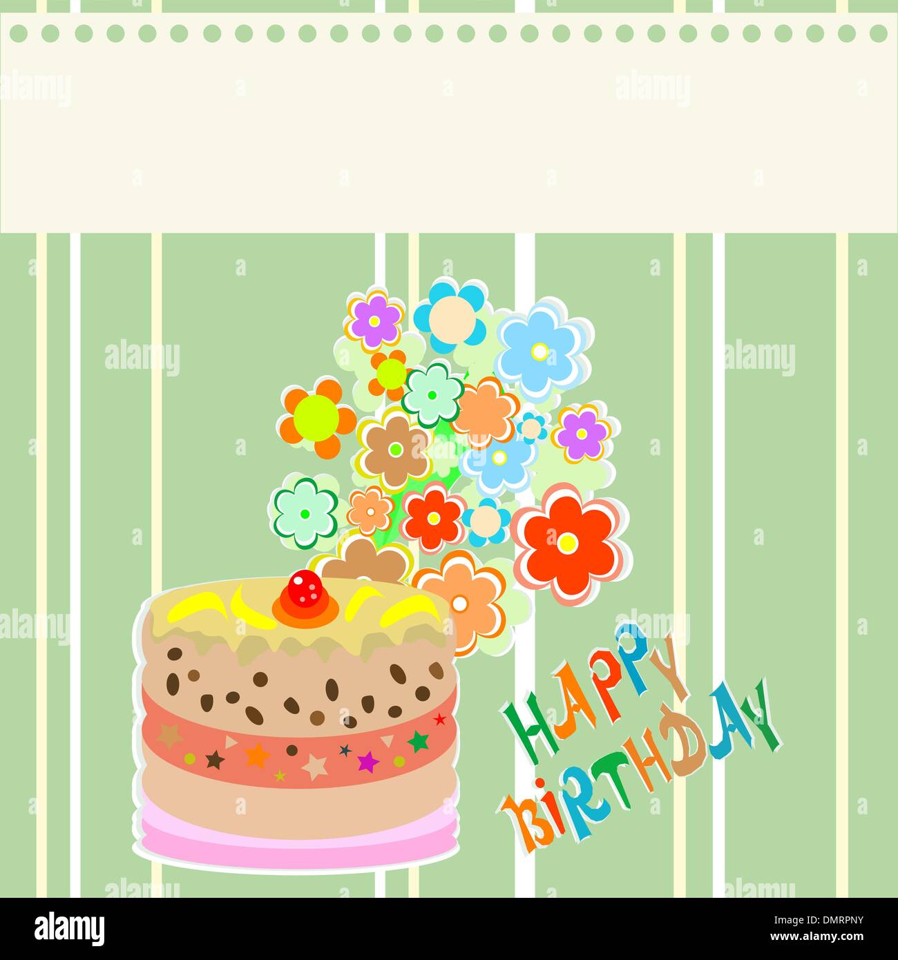 flower cute frame design with cupcake. vector Stock Vector Image & Art ...