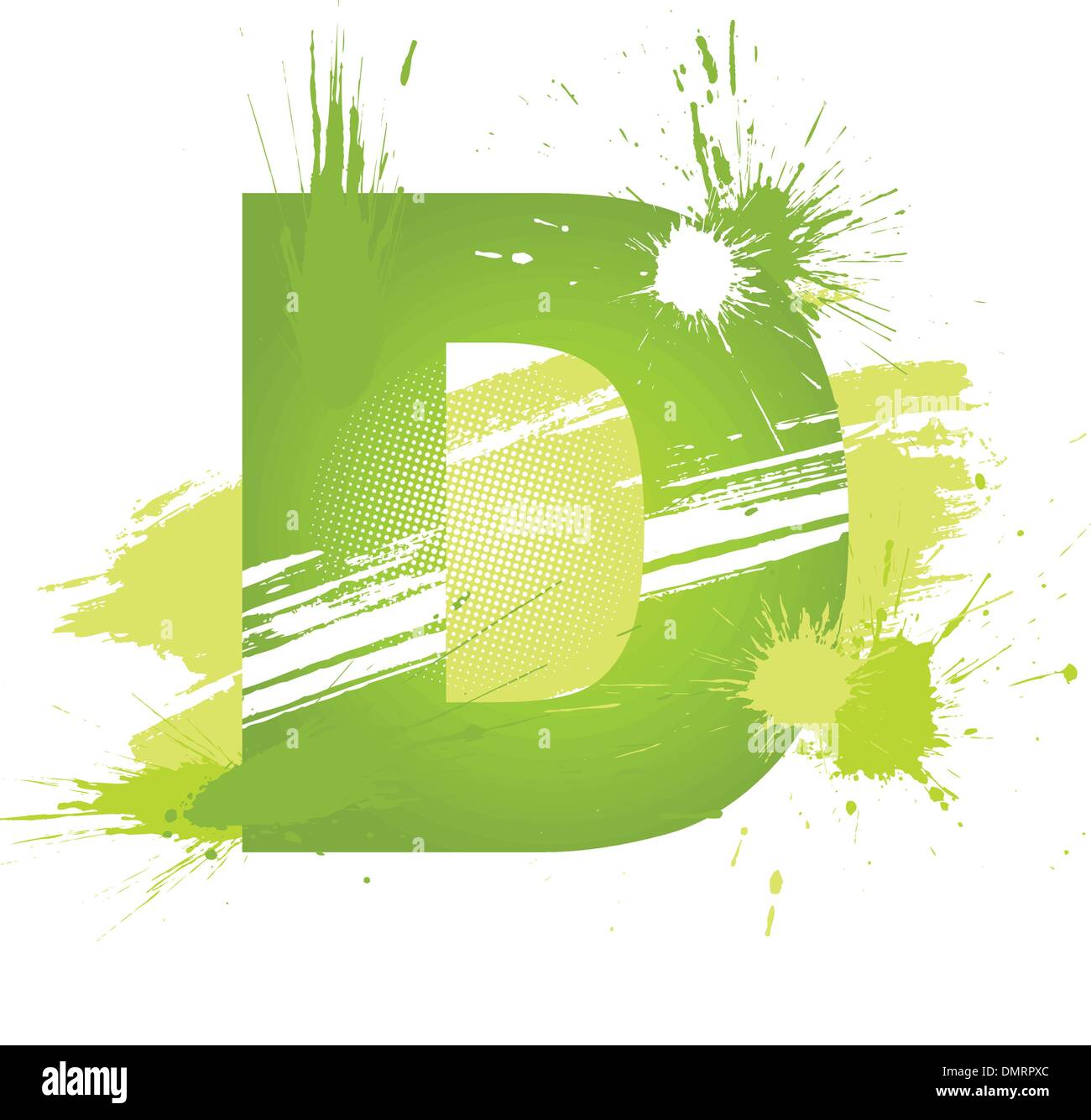 Green Letter D Stock Vector Images - Alamy
