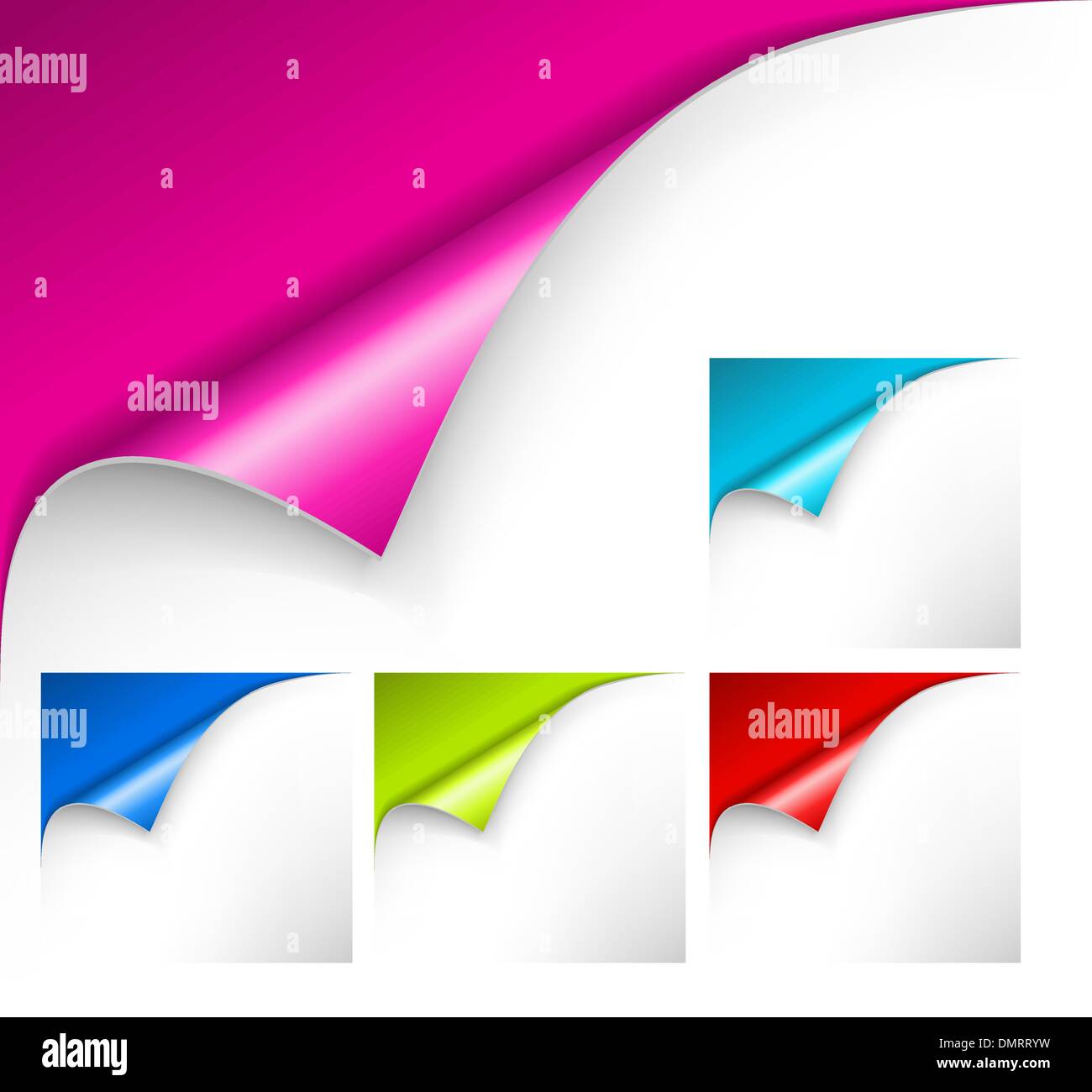 Collection of colorful papers Stock Vector Image & Art - Alamy