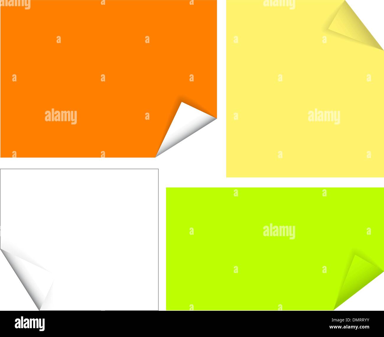 Rolled papers Stock Vector Images - Alamy