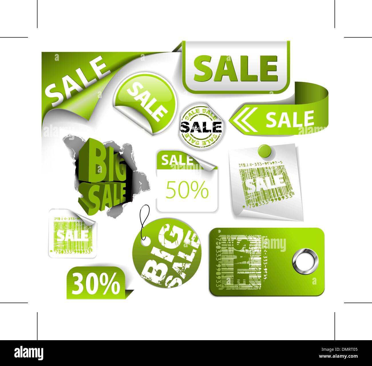 Green bill Stock Vector Images - Alamy
