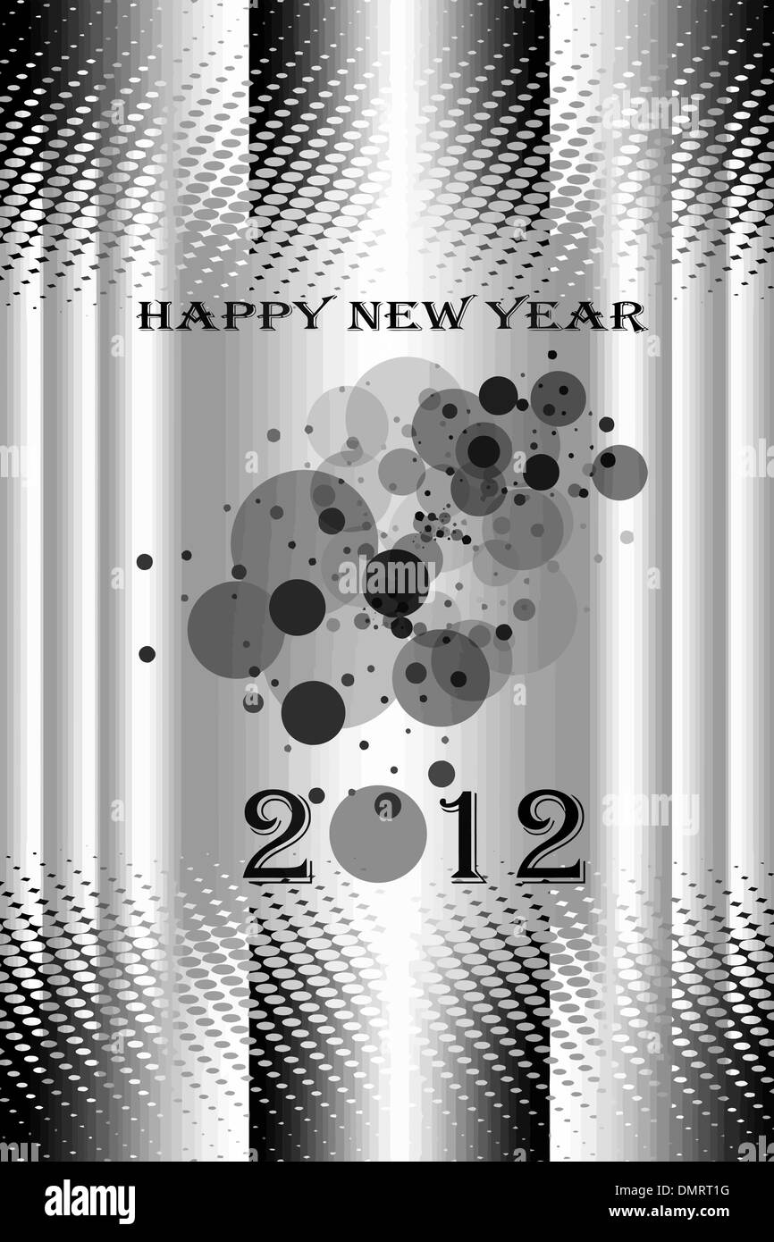 Happy new year pink Black and White Stock Photos & Images - Alamy