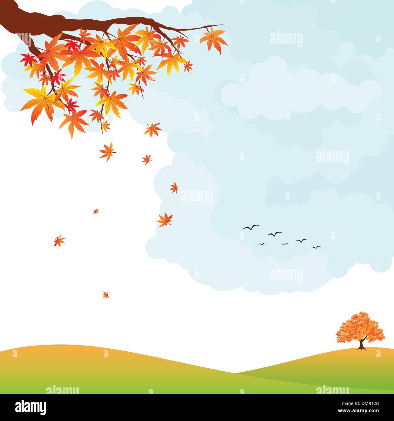 Blue maple leaf Stock Vector Images - Alamy