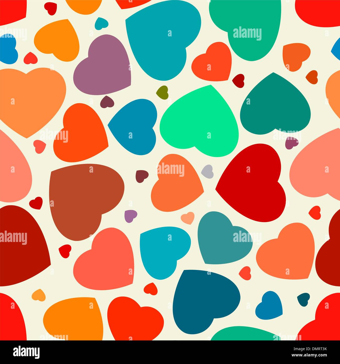 Repeating hearts Stock Vector Images - Alamy