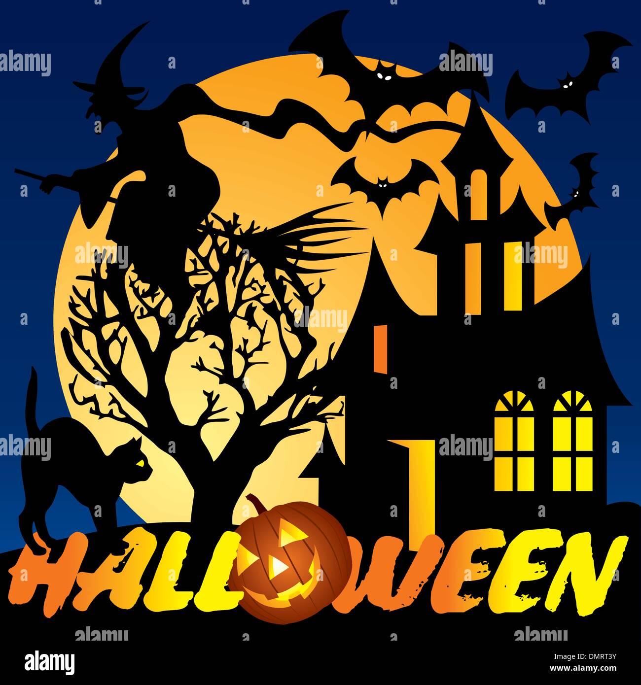 Halloween Poster Template Stock Vector Image & Art - Alamy