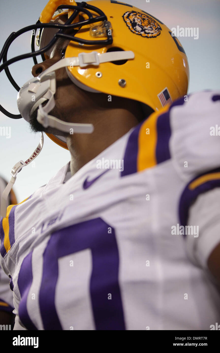LSU quarterback Russell Shepard (10) takes the field during the game ...