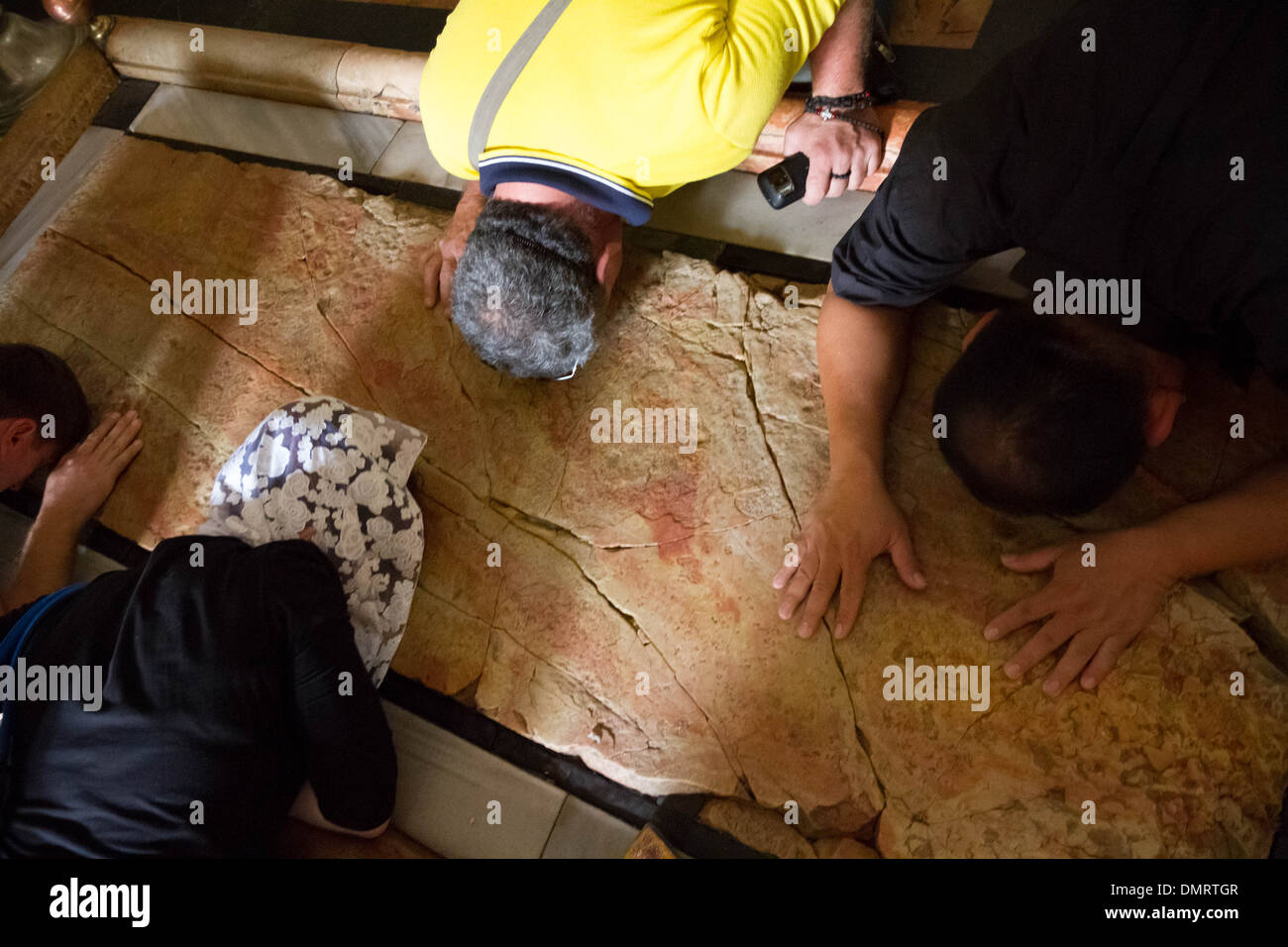The Stone of Anointing, also known as The Stone of Unction inside the ...