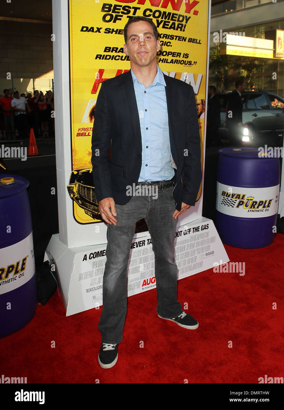 Steve-O at Los Angeles premiere of 'Hit & Run' at Regal Cinemas L.A ...