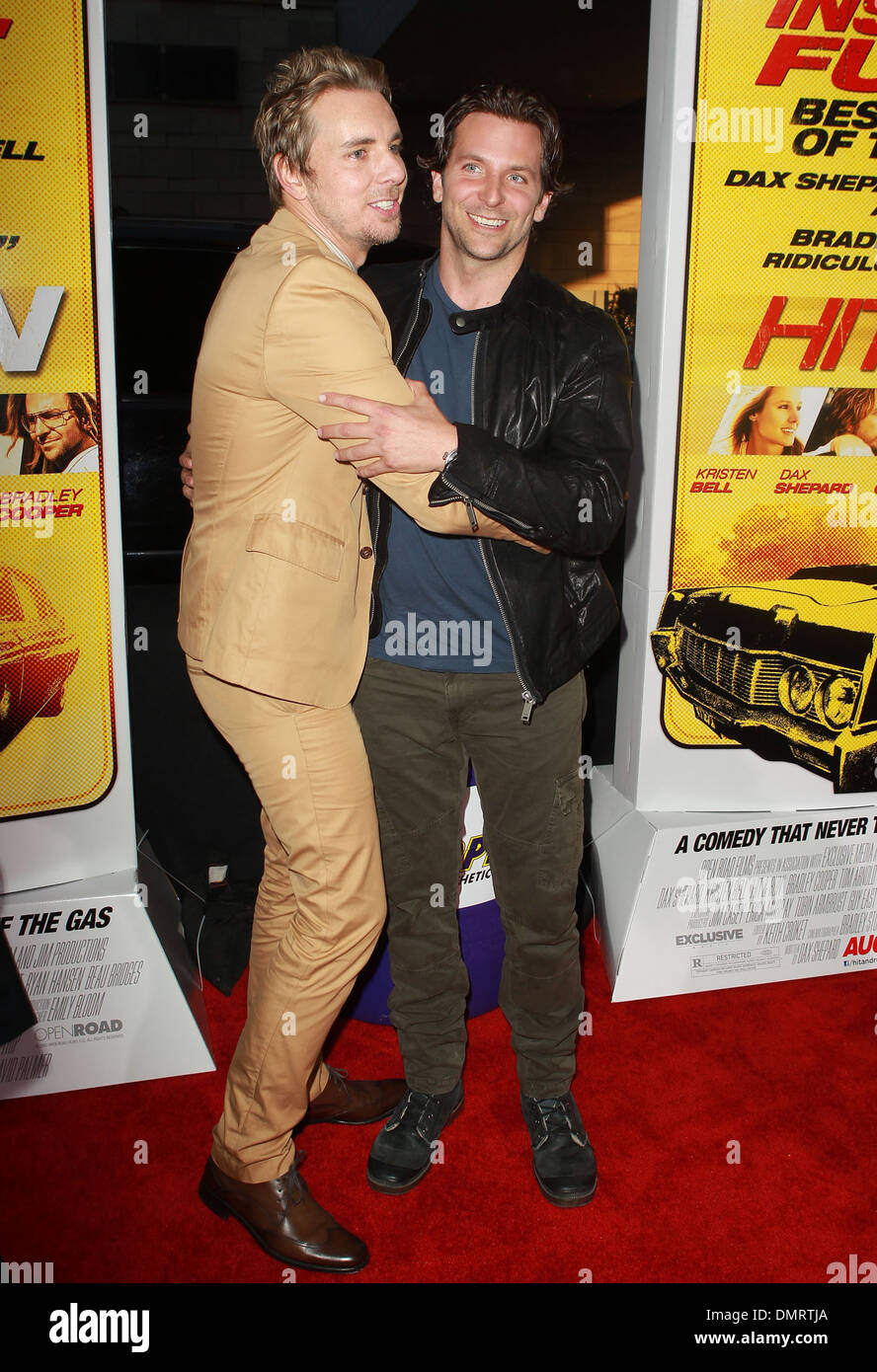 Dax Shepard Bradley Cooper at Los Angeles premiere of 'Hit & Run' at ...