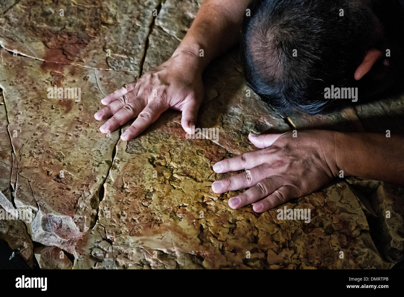 The Stone of Anointing, also known as The Stone of Unction inside the ...