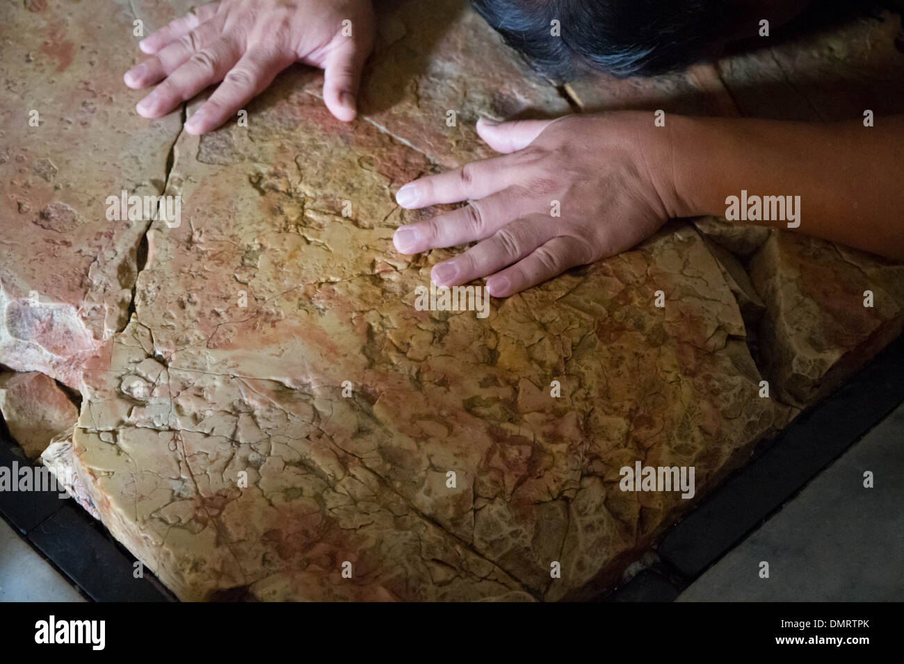 The Stone of Anointing, also known as The Stone of Unction inside the ...