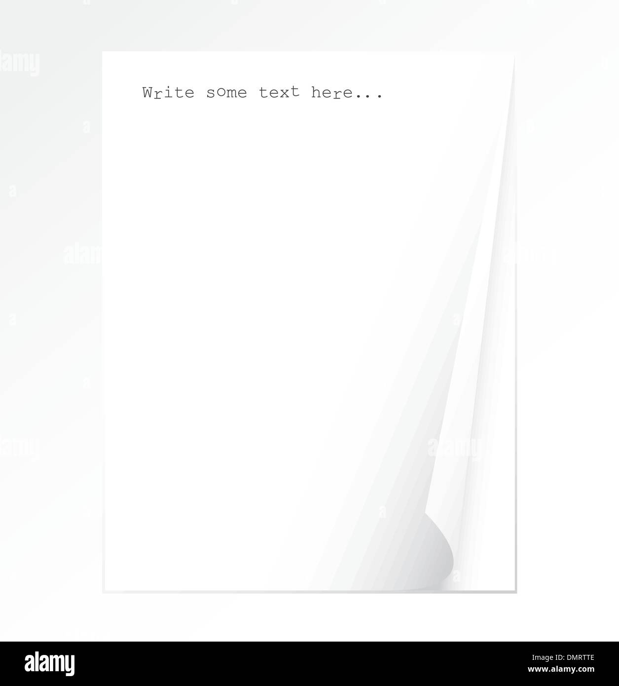 Sample paper Stock Vector Images - Alamy