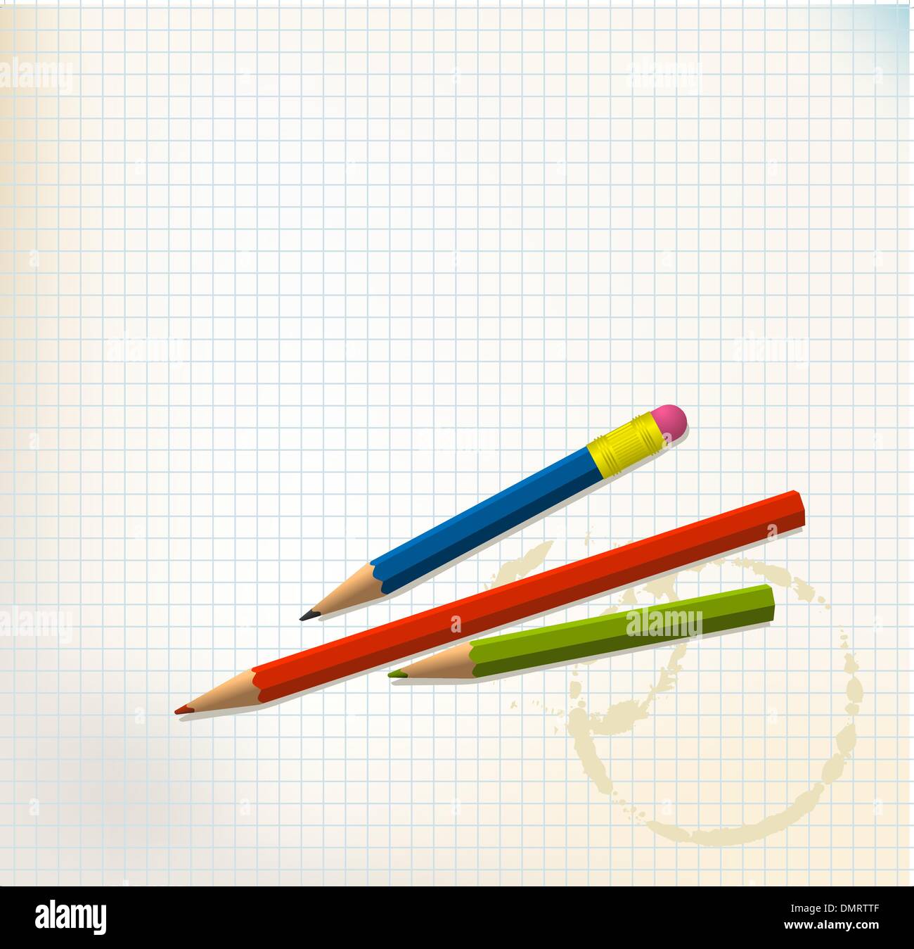 Paper with pencils Stock Vector Image & Art - Alamy