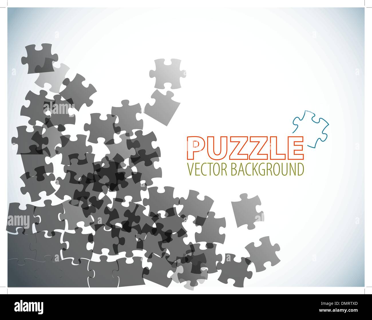 Old jigsaw puzzle pieces Stock Vector Images - Alamy