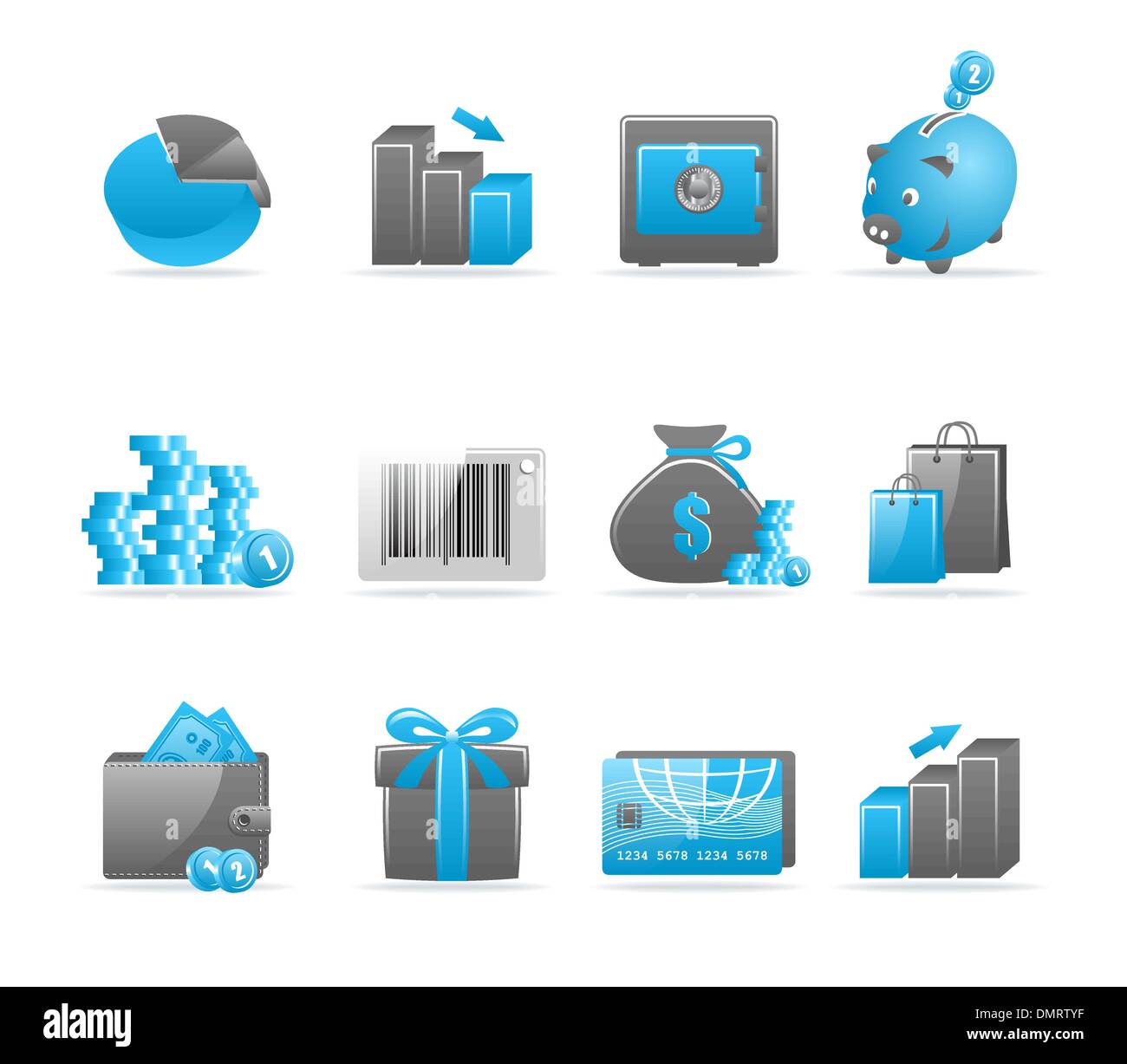 Glossy icon set Stock Vector Image & Art - Alamy