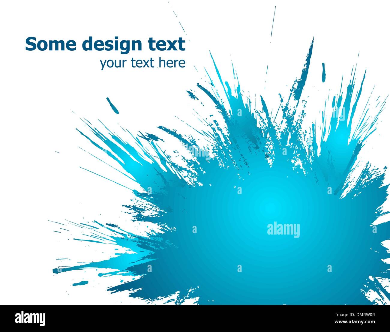 Blue Paint Splatter Vector