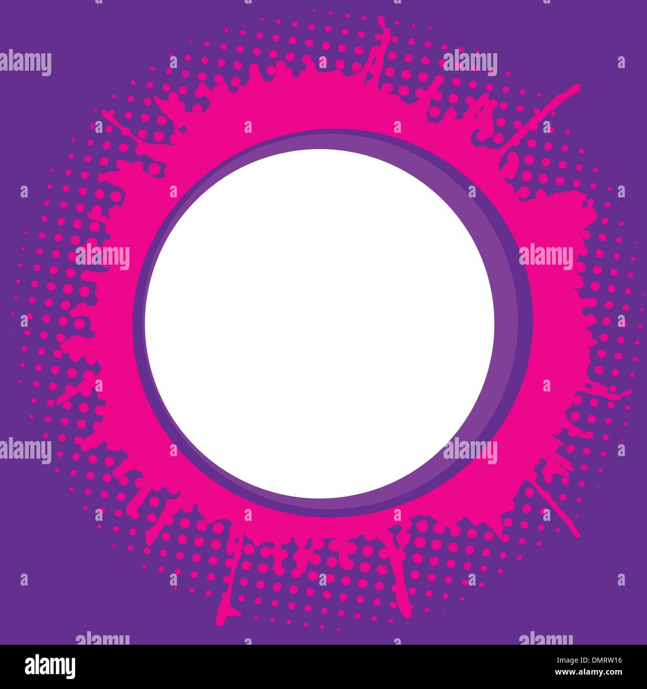 Abstract round frame with ink spots Stock Vector Image & Art - Alamy