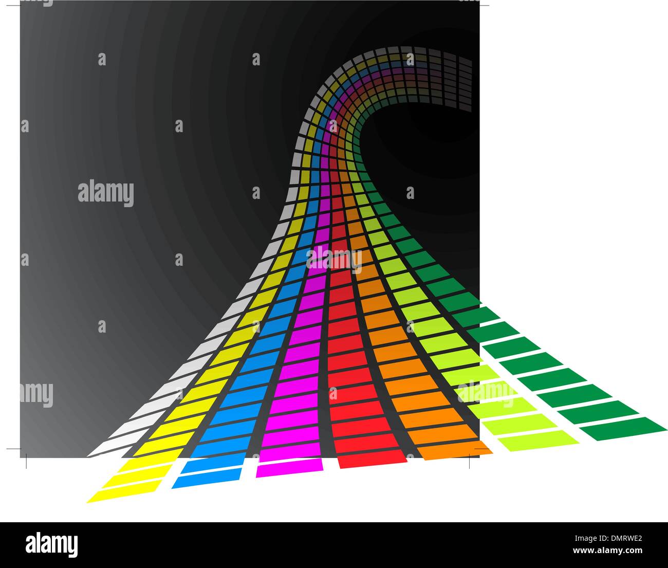Retro rainbow waves Stock Vector Image & Art - Alamy