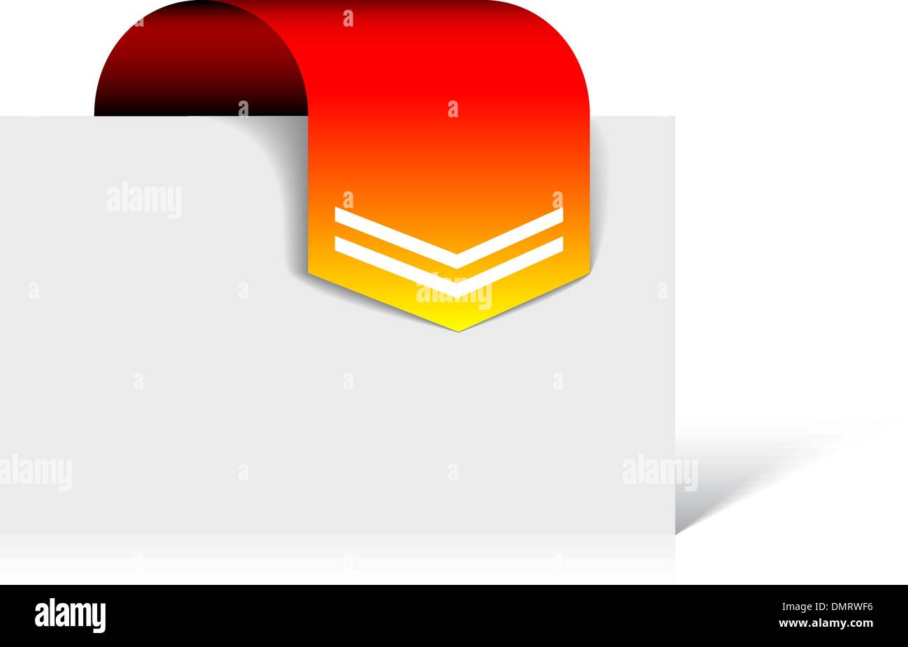 Red arrow bookmark Stock Vector Image & Art - Alamy