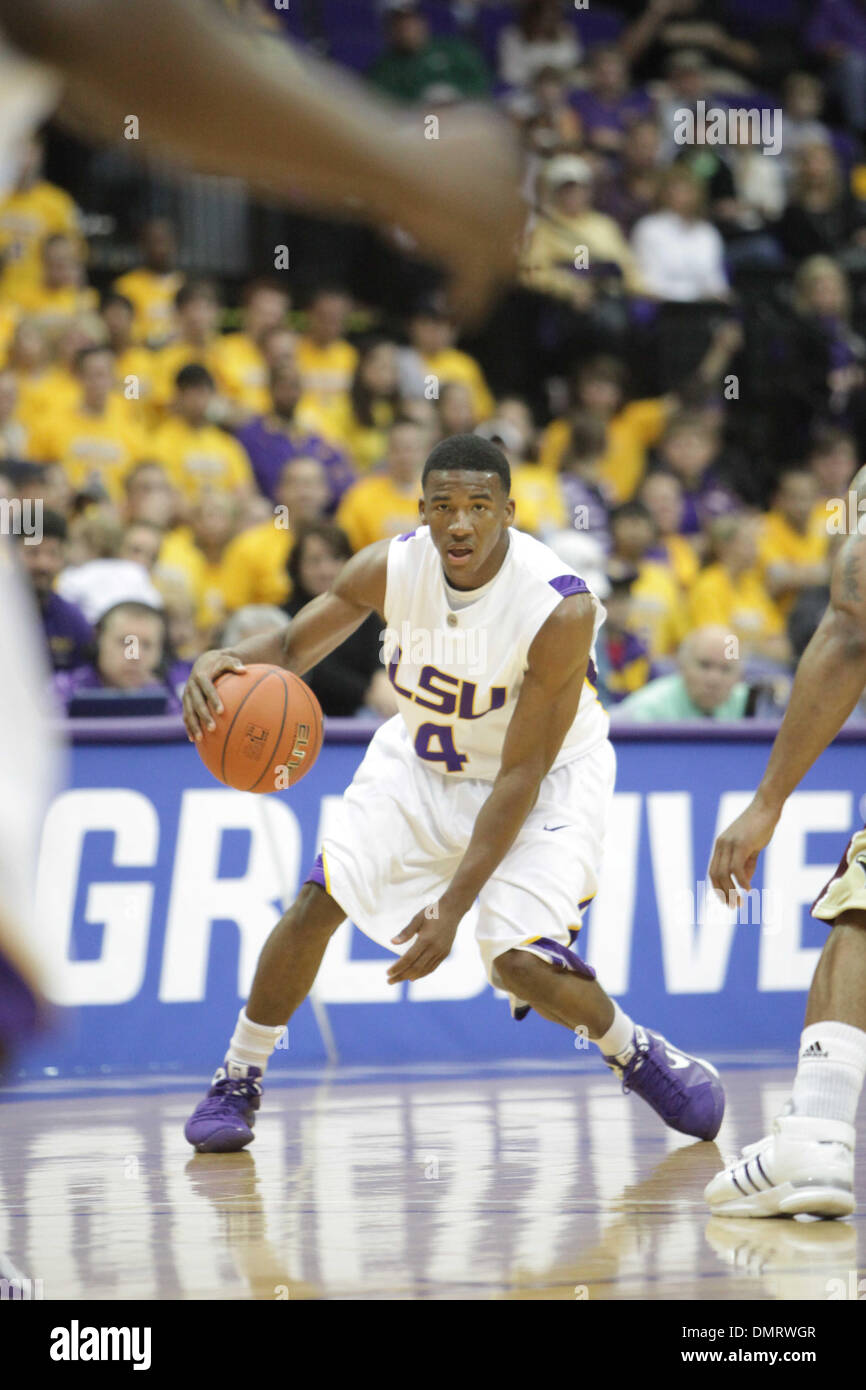 LSU guard Chris Bass (4) during the game between the ULM Warhawks and ...