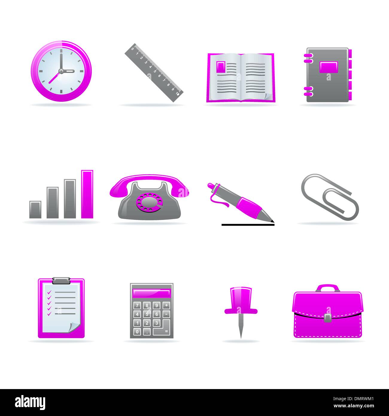 Glossy icon set Stock Vector Image & Art - Alamy