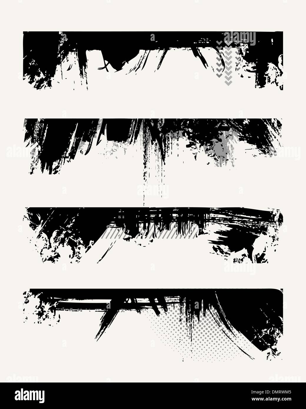 Set of grunge edges Stock Vector Image & Art - Alamy