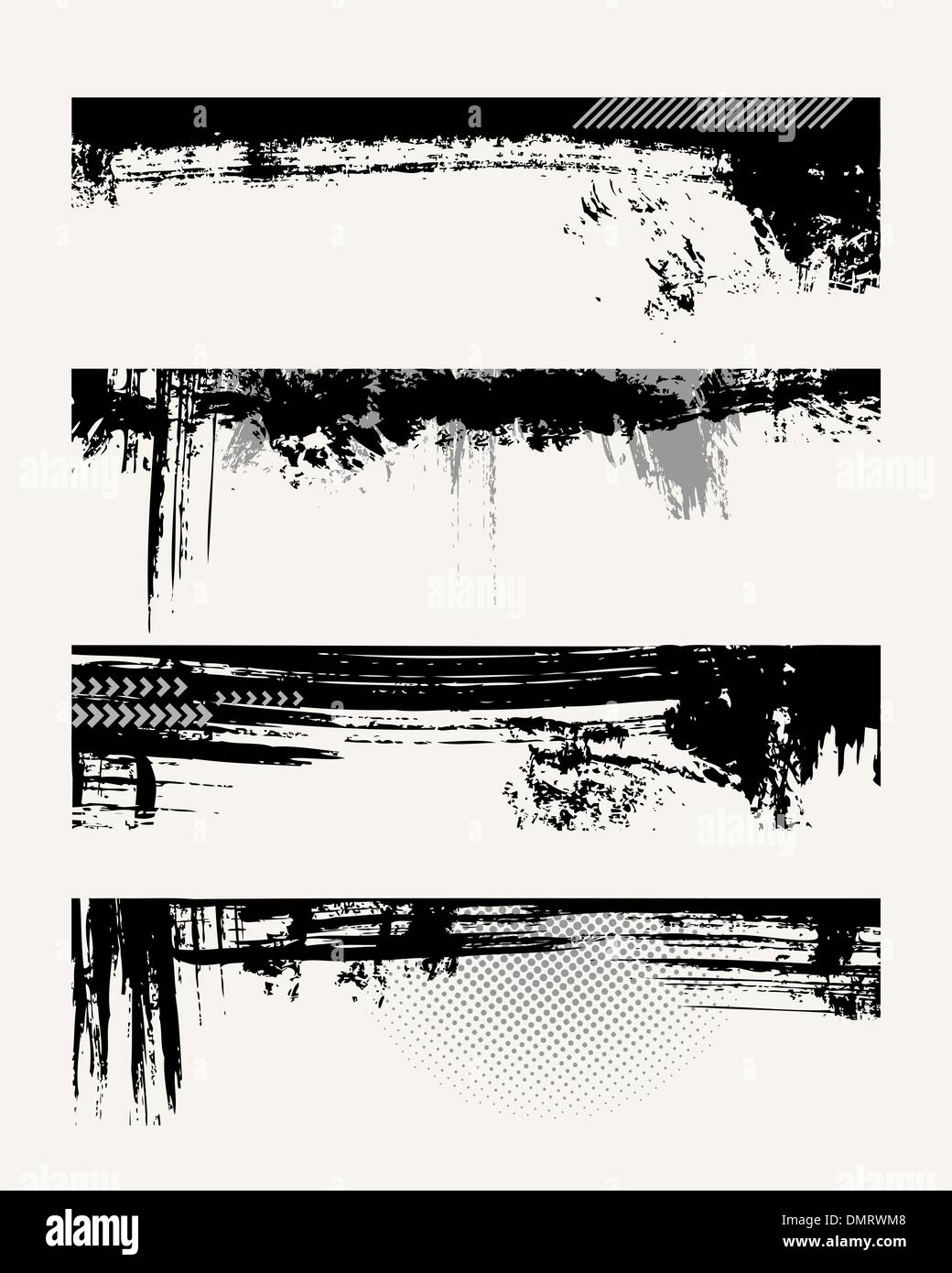 Set of grunge edges Stock Vector Image & Art - Alamy
